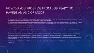 Job Ready MSIC and ASIC Cards | PDF
