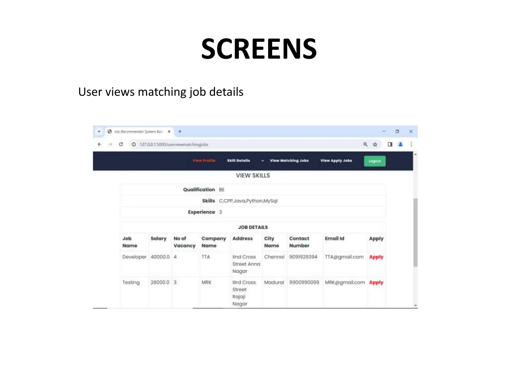Job Recommender System Based On Skills Full Ppt Pptx Resume Writing