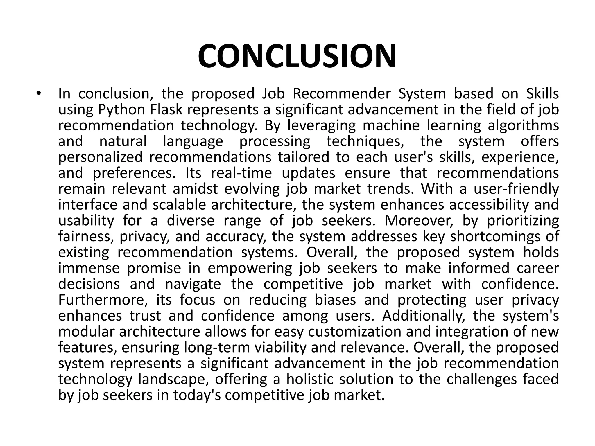 JOB RECOMMENDER SYSTEM BASED ON SKILLS_FULL PPT -.pptx JOB RECOMMENDER SYSTEM BASED ON SKILLS_FULL PPT -.pptx