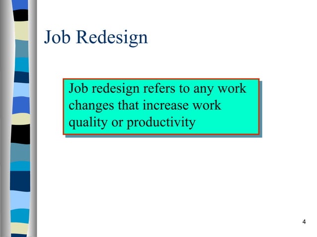 Job redesign | PPT