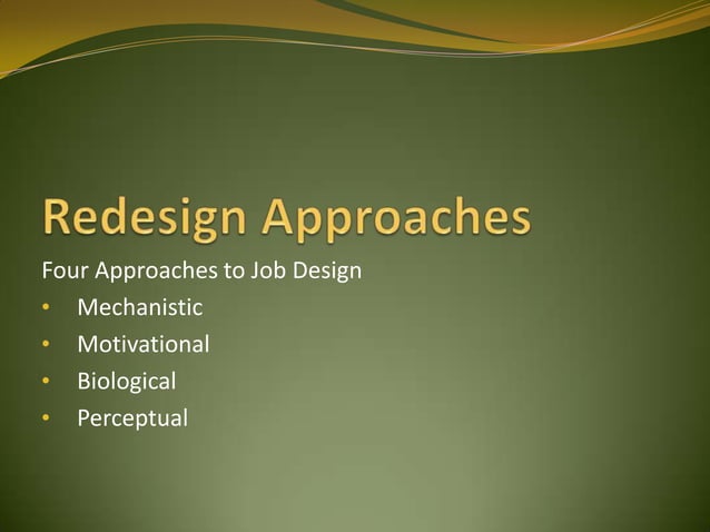 Job redesign | PPT