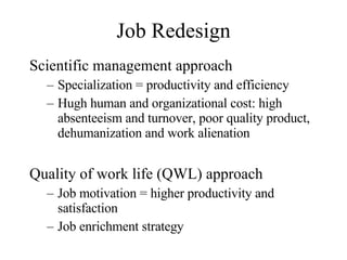 Job Redesign=10 | PPT