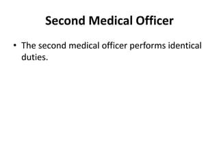 Job responsibility of medical officer in primary health | PPTX