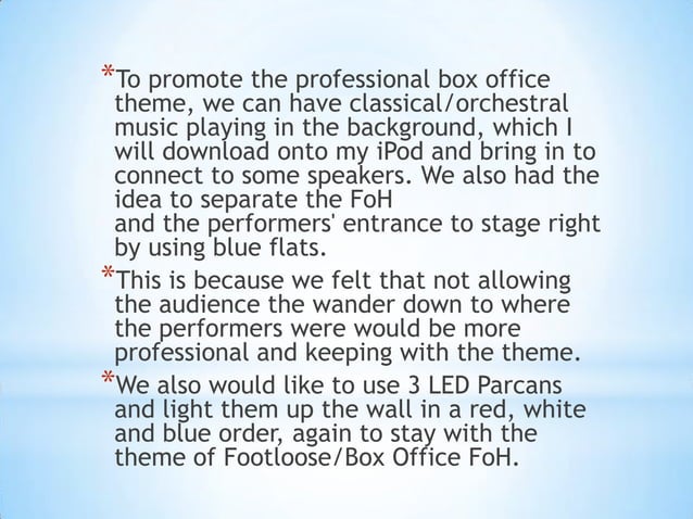 Job role – foh manager | PPT