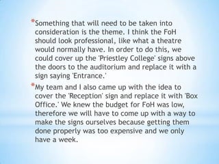 Job role – foh manager | PPTX