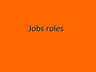 Job roles | PPT