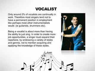 Singers and Lighting Technicians - Two job roles in the music industry ...