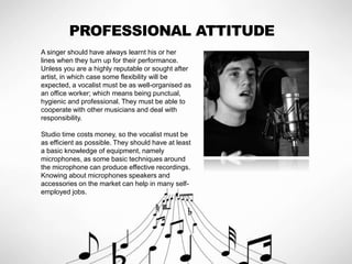 Singers and Lighting Technicians - Two job roles in the music industry ...