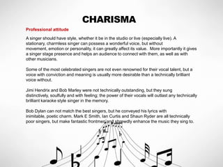 Singers and Lighting Technicians - Two job roles in the music industry ...