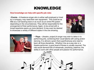 Singers and Lighting Technicians - Two job roles in the music industry ...