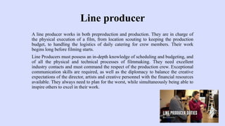 Job Roles Film Industry | PPT