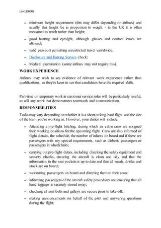 Job roles in aviation | DOCX