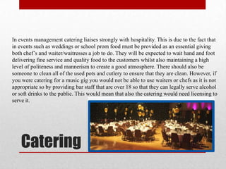 Job roles in events management | PPTX