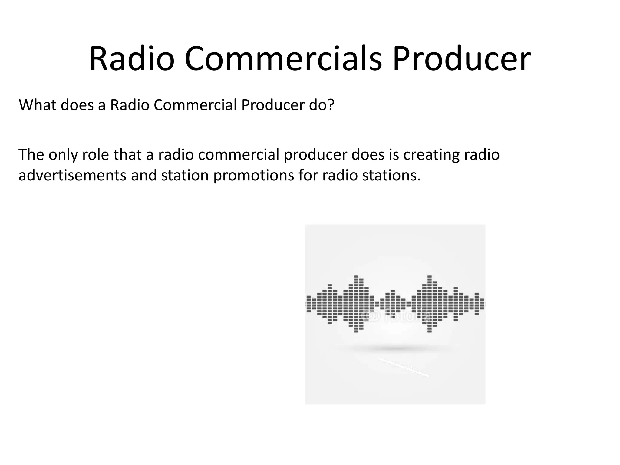 Job Roles In The Radio Industry | PPTX