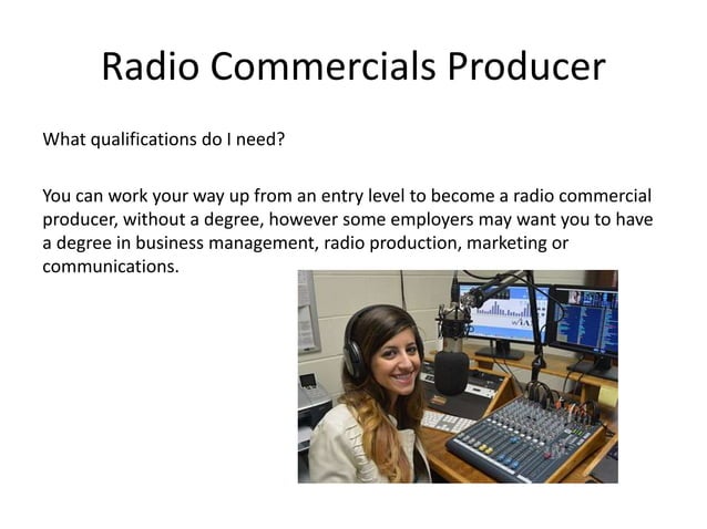 Job Roles In The Radio Industry | PPTX | Audio Production | Content ...