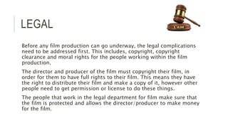 Job roles in the film industry | PPTX