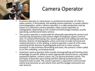 Job roles in the media industry | PPTX