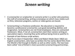 Job roles in the media industry | PPTX