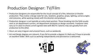 Job roles in the television and film industries 2 | PPT