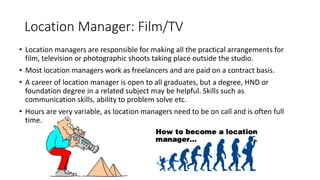 Job roles in the television and film industries 2 | PPTX