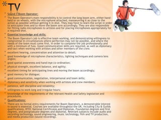 Job roles in tv | PPTX