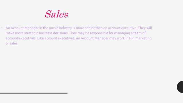 Job roles of a typical record label | PPT