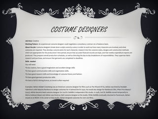 Unit 8.2-Job Roles in The Creative Media Industry | PPT