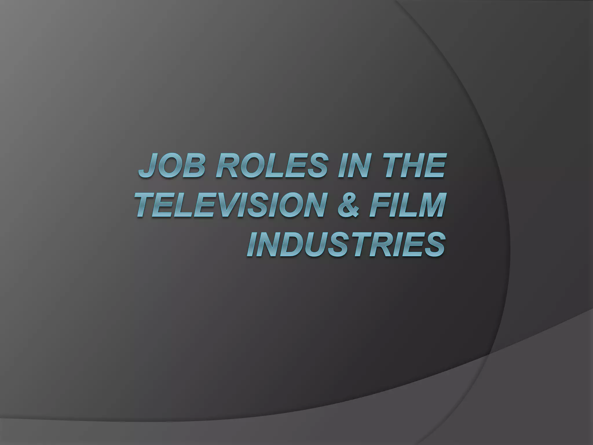 Job Roles Presentation | PPTX