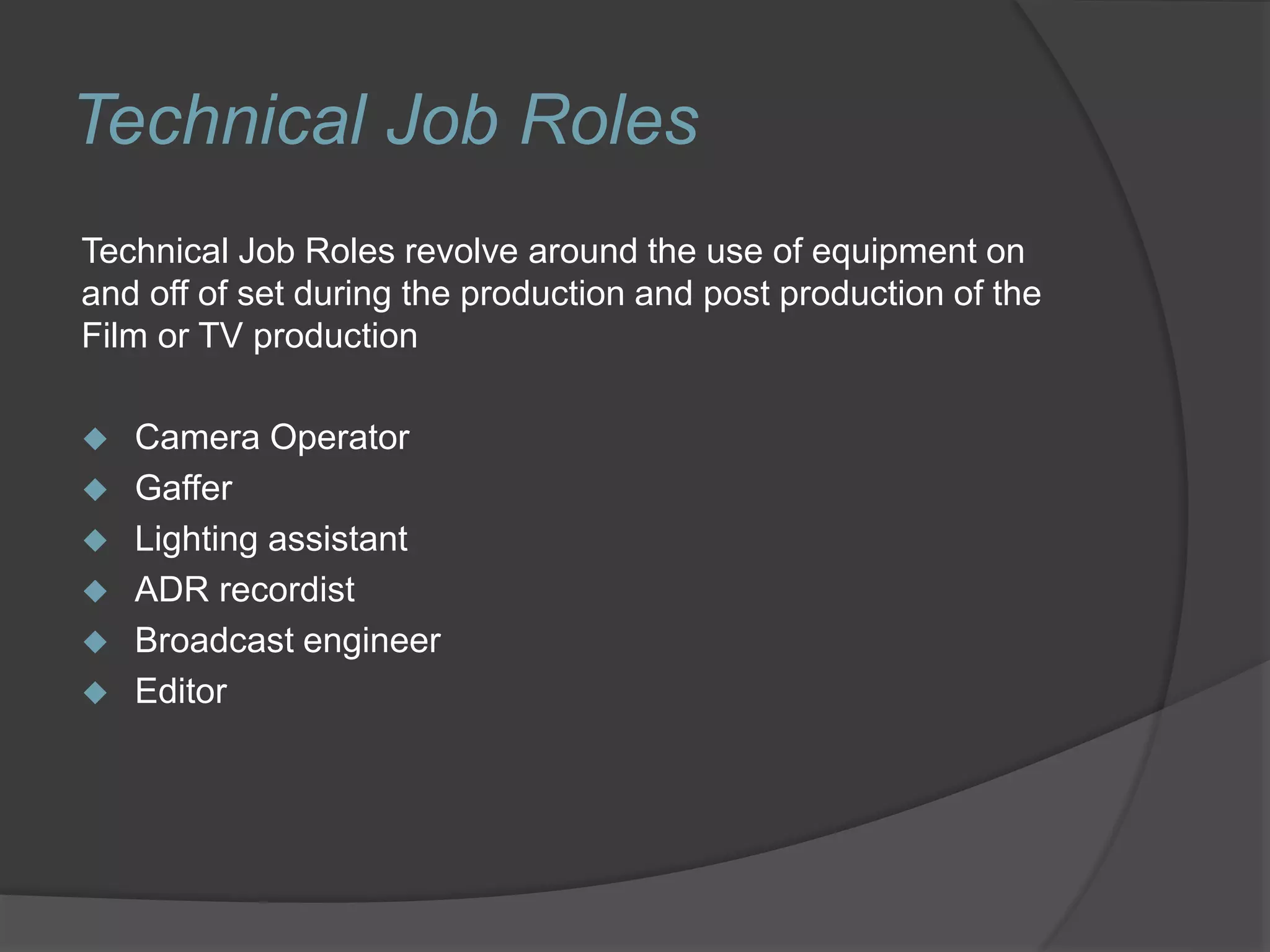 Job Roles Presentation | PPTX