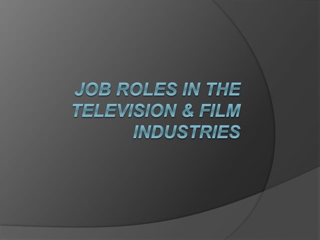 Job Roles Presentation | PPTX