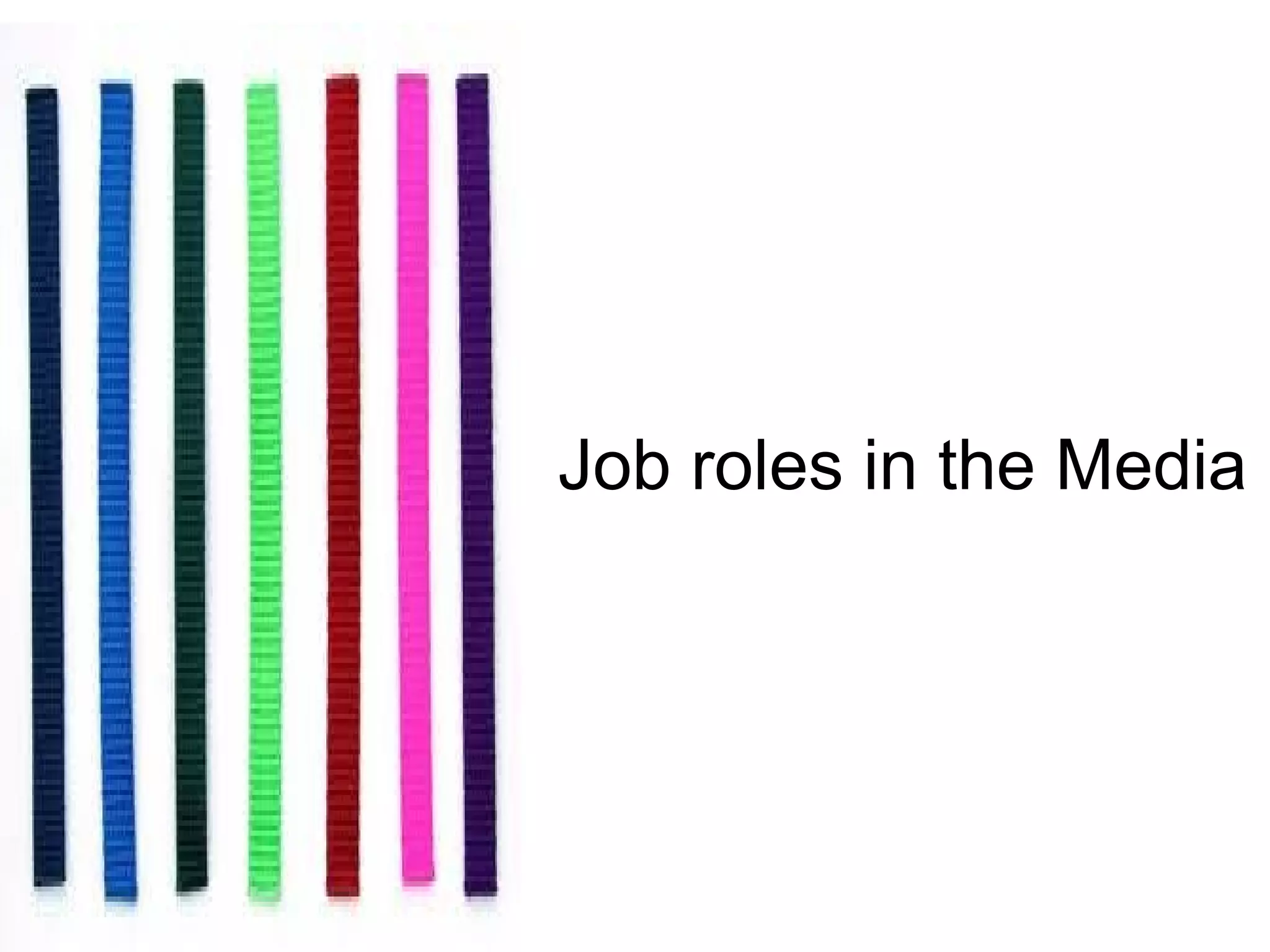 Job roles presentation | PPT