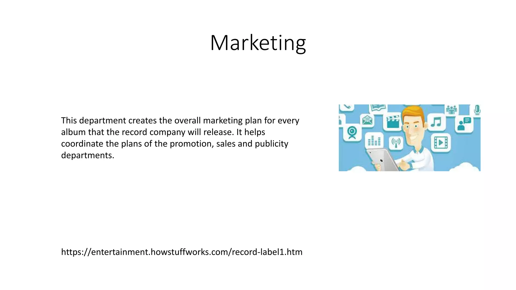 Job roles within a record label | PPTX