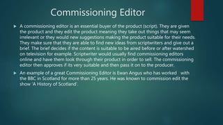 Job roles within the media industry | PPT