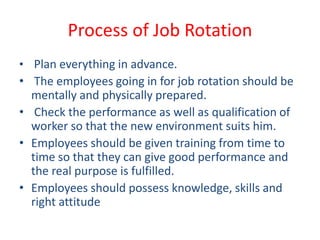 Job rotation | PPTX