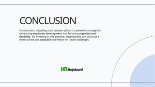 Job Rotation, Types and Purpose of Job Rotation | PPTX