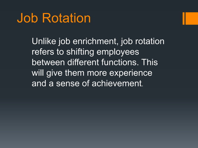 Job rotation reward and recognition | PPTX | Business | Business and ...