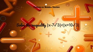 Algebra Presentation on Topic Modulus Function and Polynomials | PPT ...