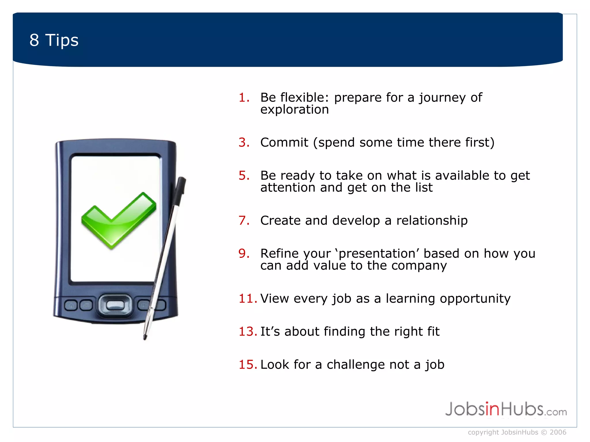 Finding a job is a journey not a destination | PPT