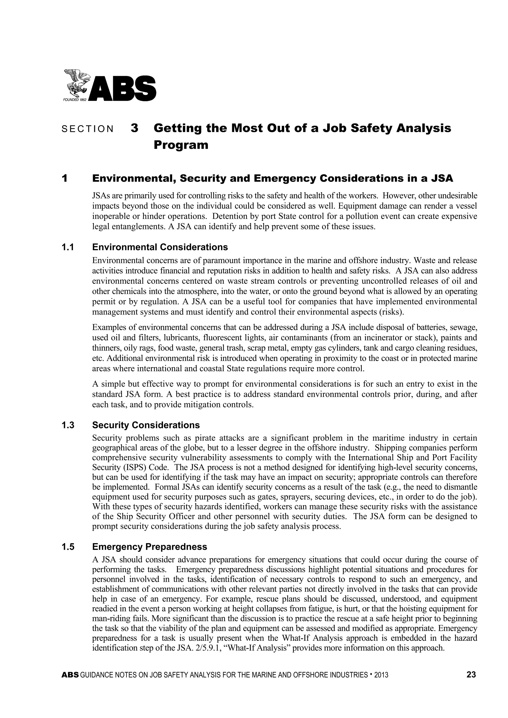 Job safety analysis jsa | PDF