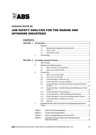 Job safety analysis jsa | PDF