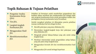 Job Safety Analysis - JSA . Safety first | PDF