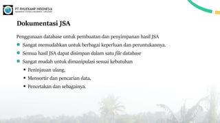 Job Safety Analysis - JSA . Safety first | PDF