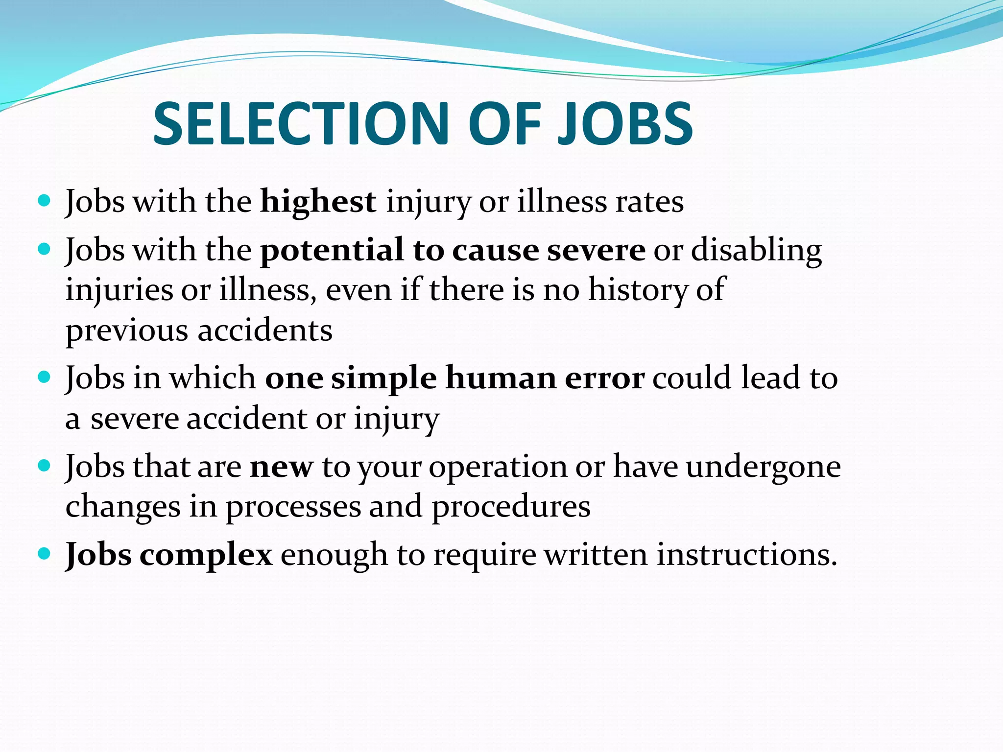 Job Safety Analysis Training | PDF