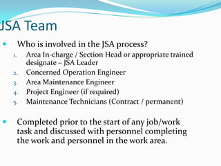 Job Safety Analysis Training | PDF