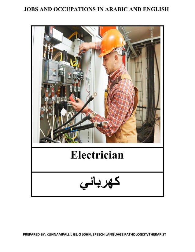Jobs and occupations flashcards in Arabic and English | PDF | Medical ...