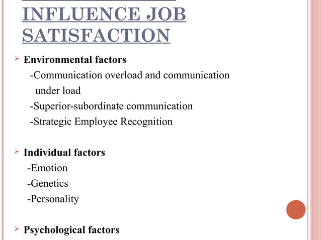 Job satisfaction | PPT