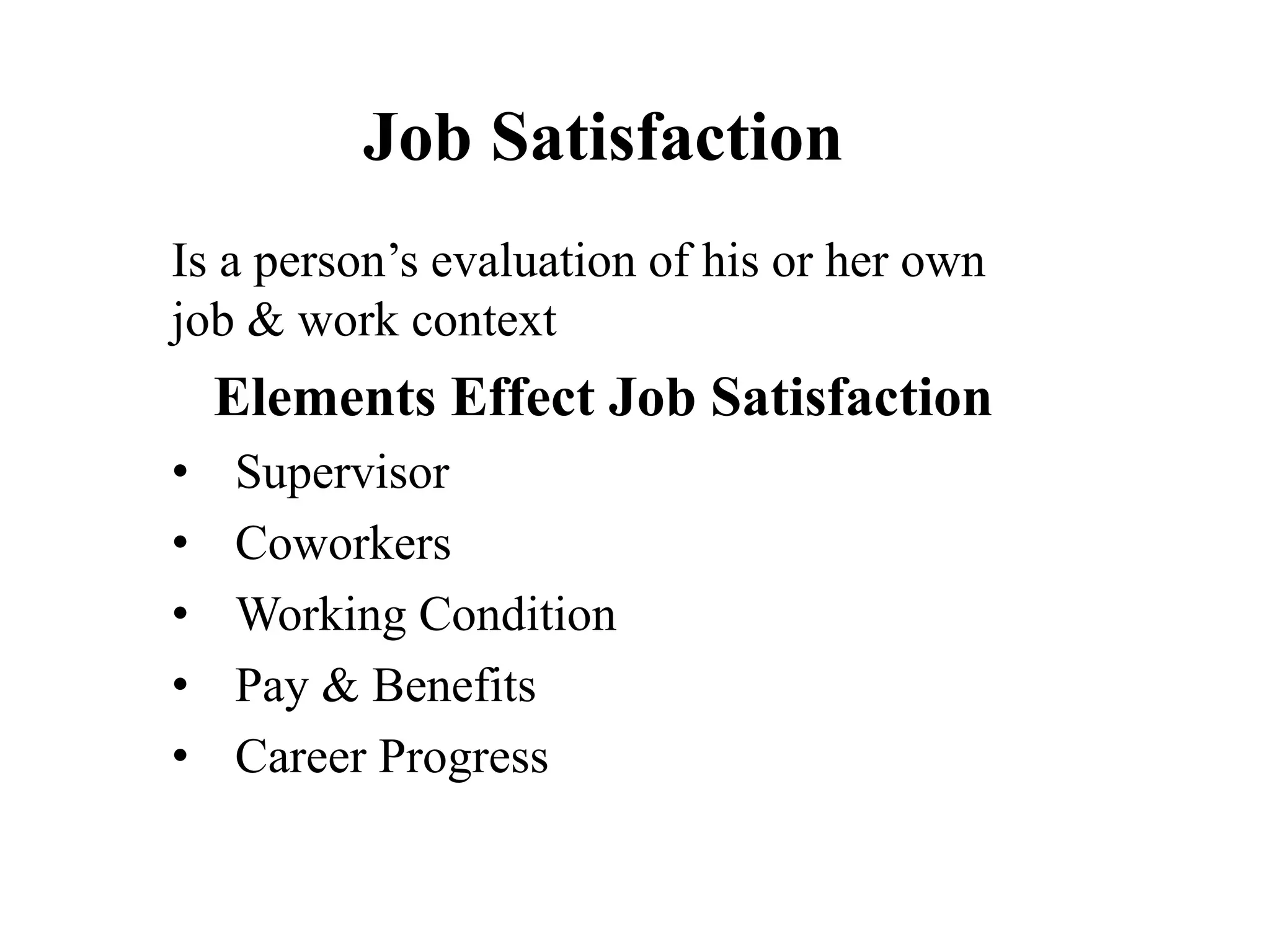 Job Satisfaction | PPTX