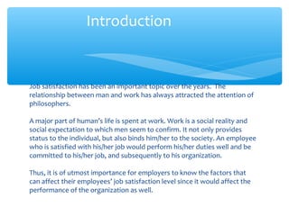 Job Satisfaction | PPT