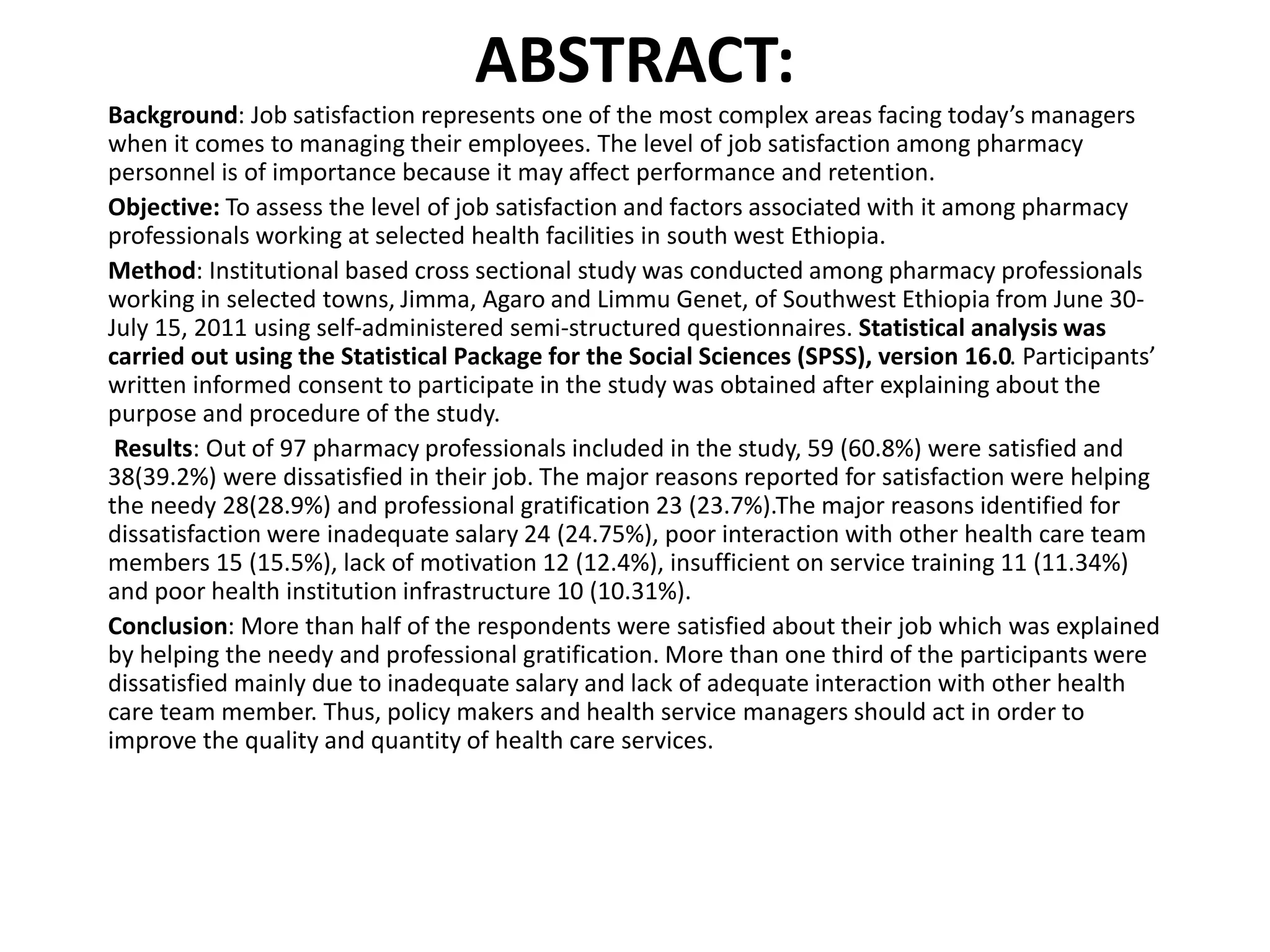 Job satisfaction | PPTX