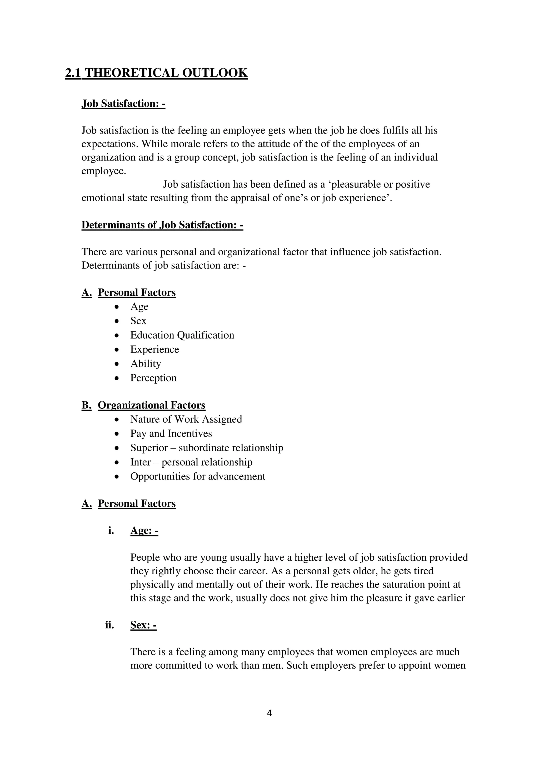 Job Satisfaction of Employees | PDF